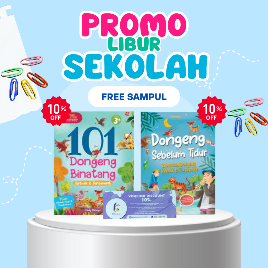 Jual ( Free Sampul ) Buku Cerita 101 Dongeng Binatang Dongeng Sebelum ...