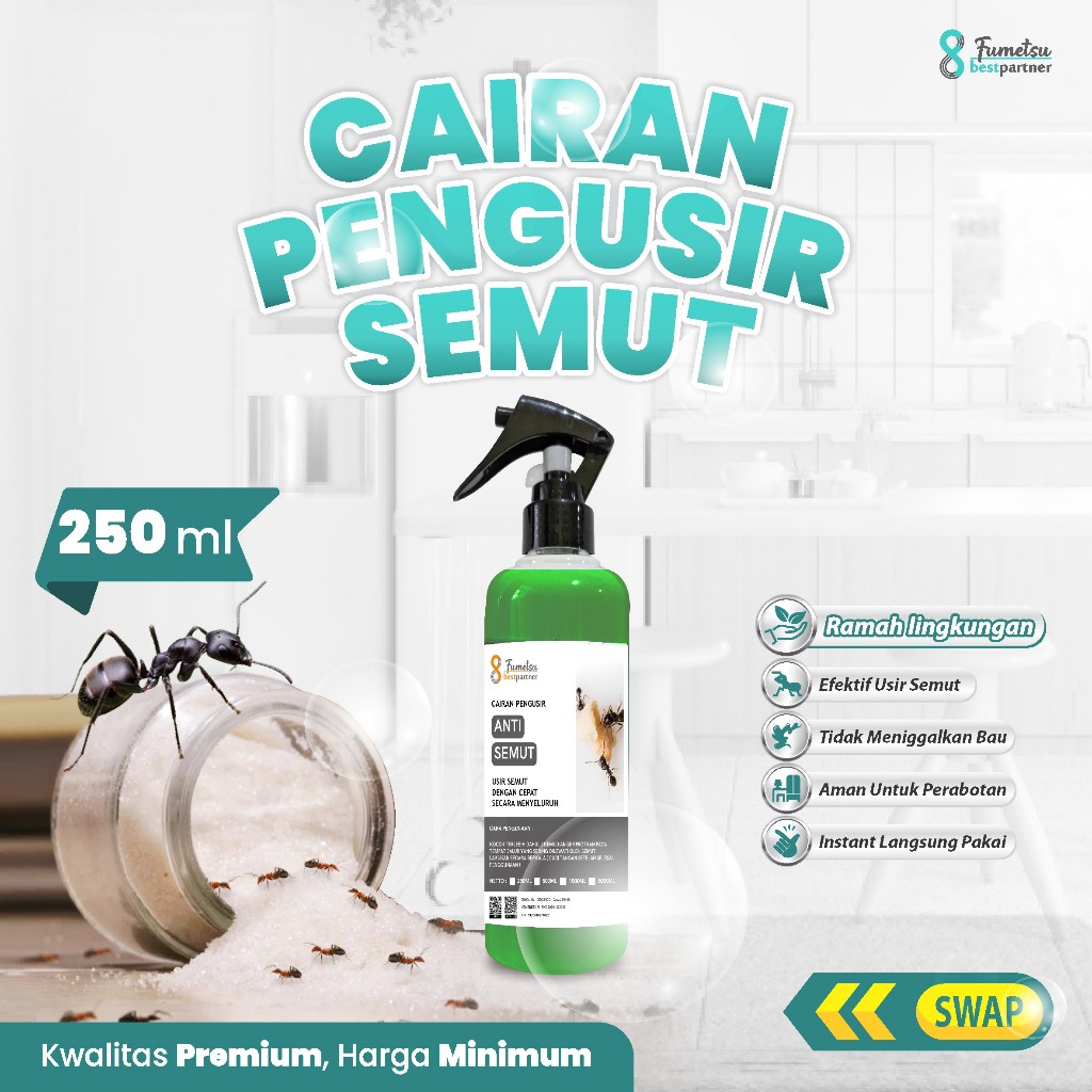 Jual Racun Pengusir Anti Semut Super Ampuh Original Kemasan 250ml Spray ...