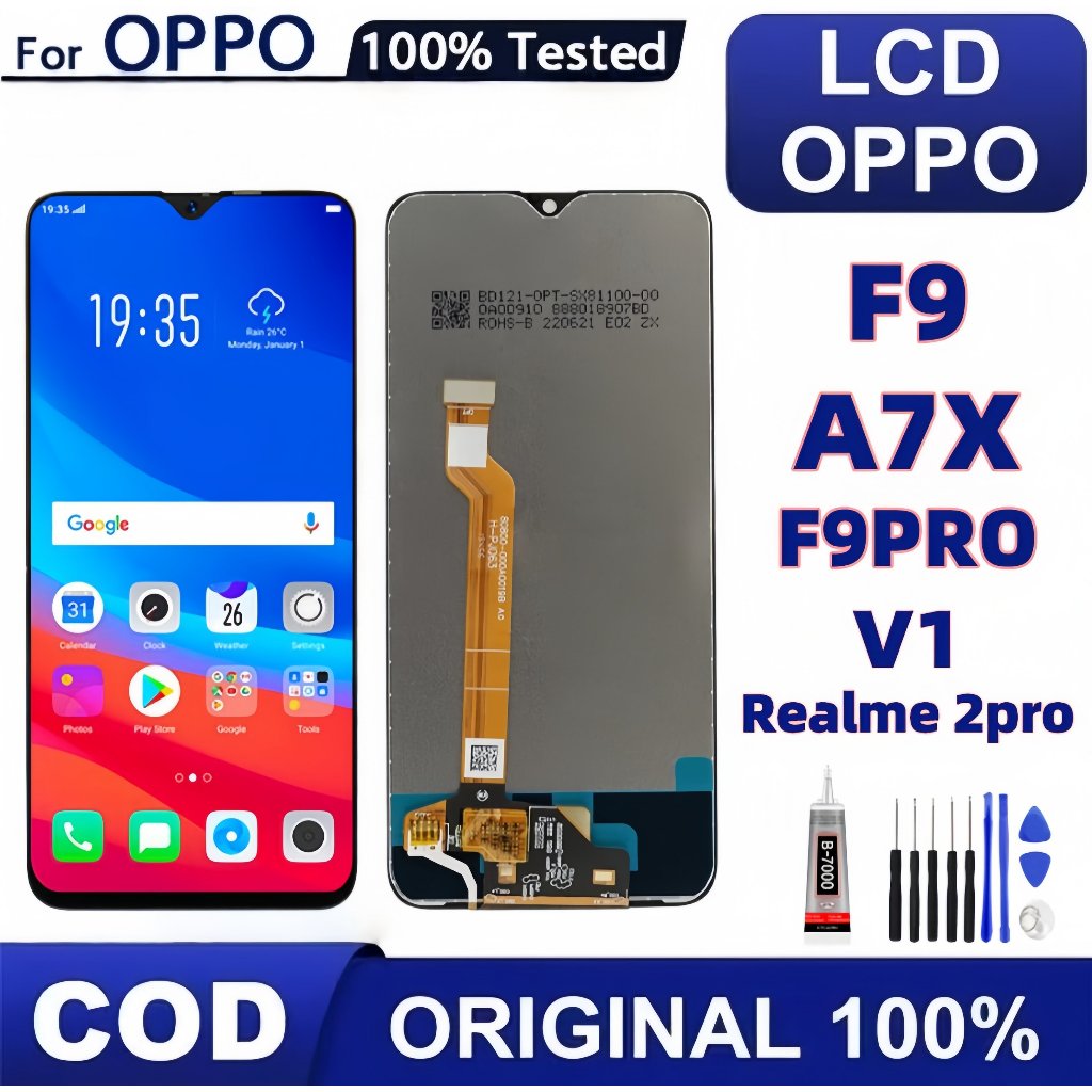 Jual LCD TOUCHSCREEN OPPO F9 / F9 PRO /REALME 2 PRO / REALME U1 - ORI ...