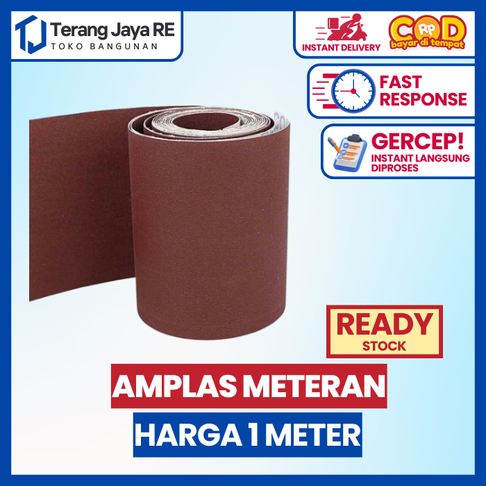 Jual Amplas Meteran Grit 60 80 100 120 150 180 240 320 360 400 | Shopee ...