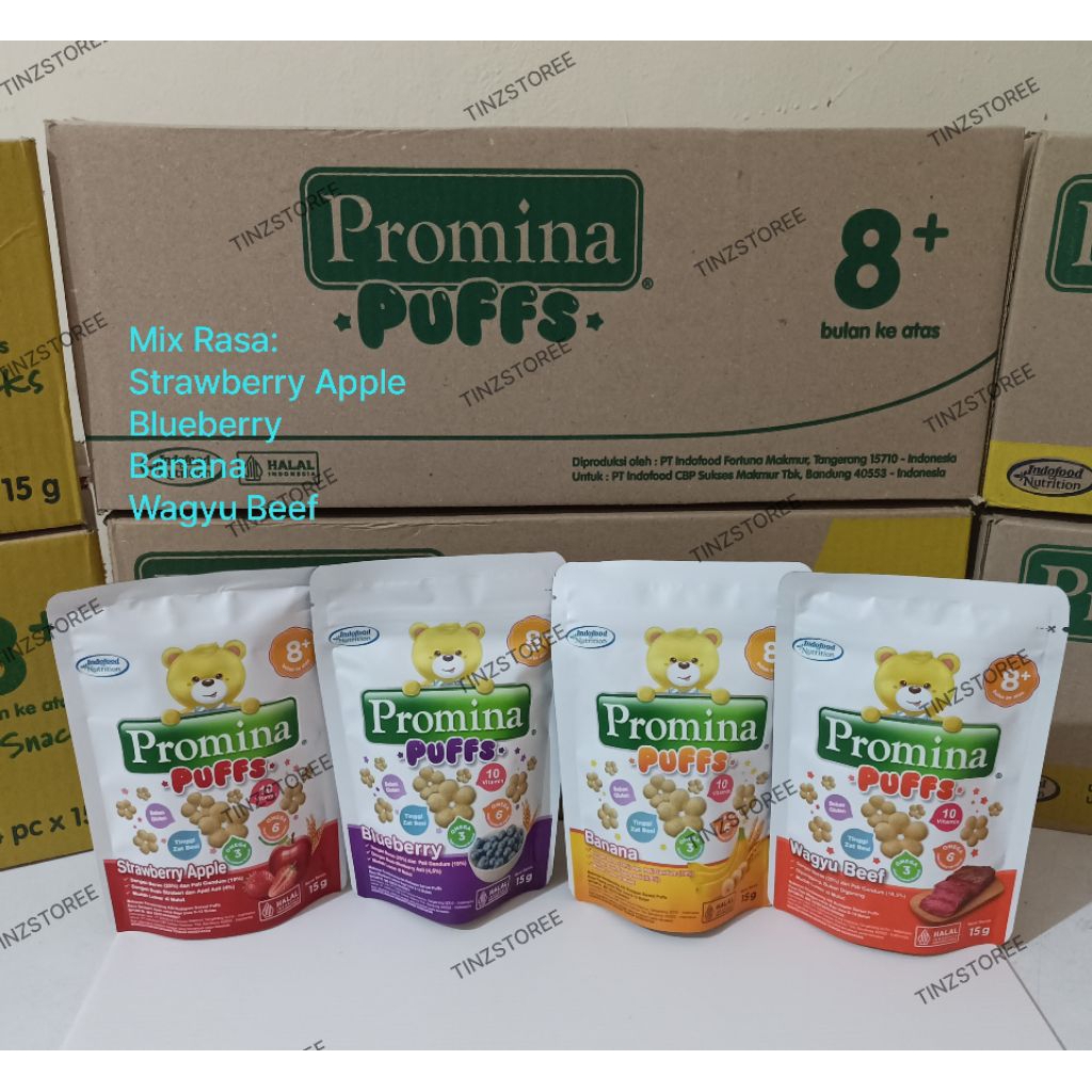 Jual promina puffs 15 gr / ½ dus / 12 pcs | Shopee Indonesia