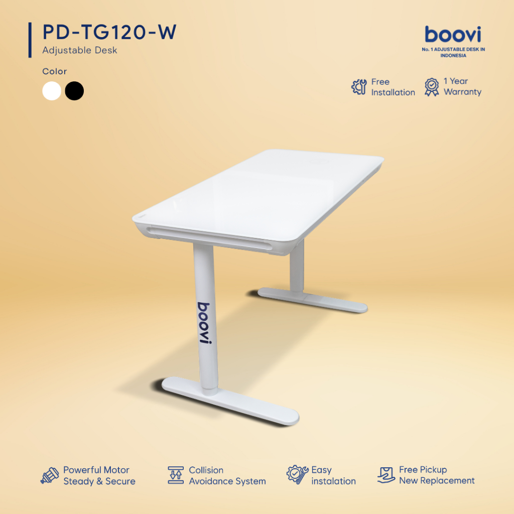 Jual Boovi Meja Kerja Belajar Komputer Elektrik Adjustable Standing ...
