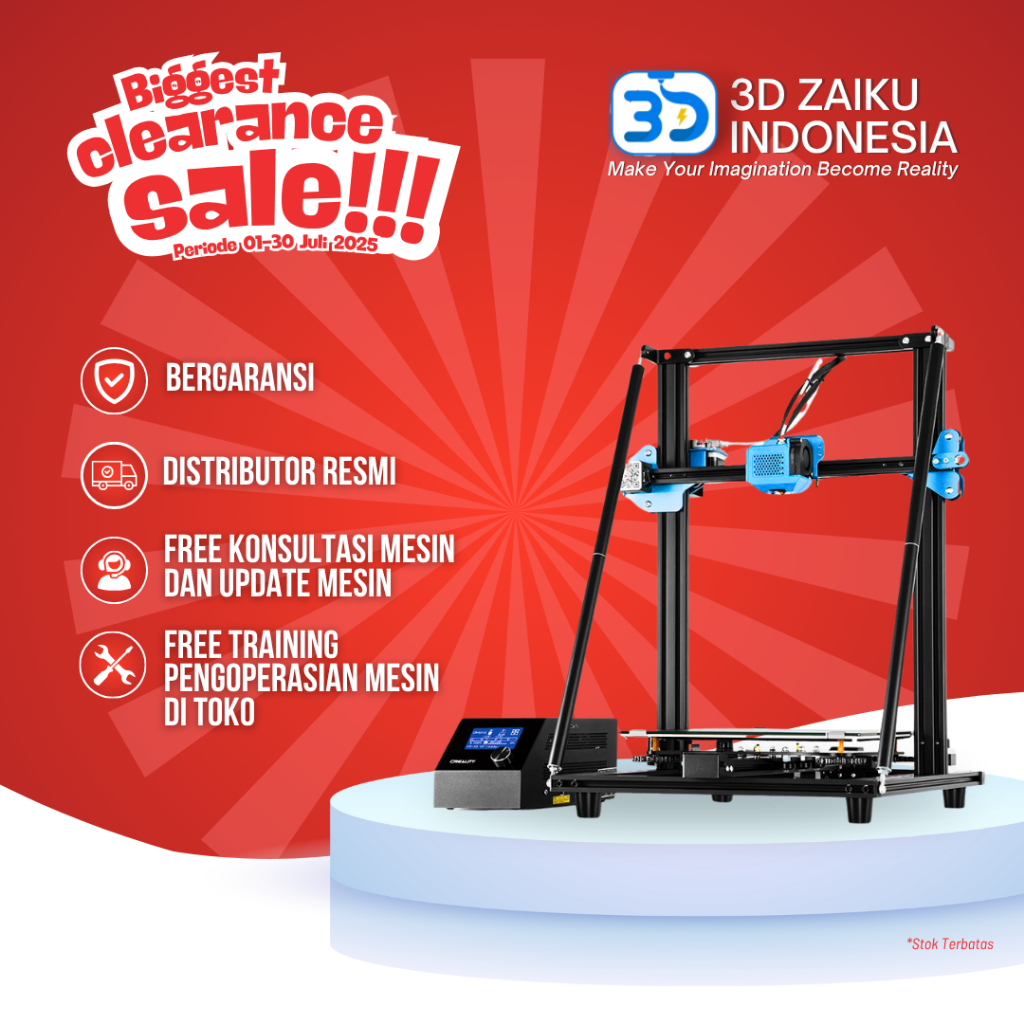Jual Original Creality CR-10S V2 3D Printer Ukuran Besar Full Upgraded ...