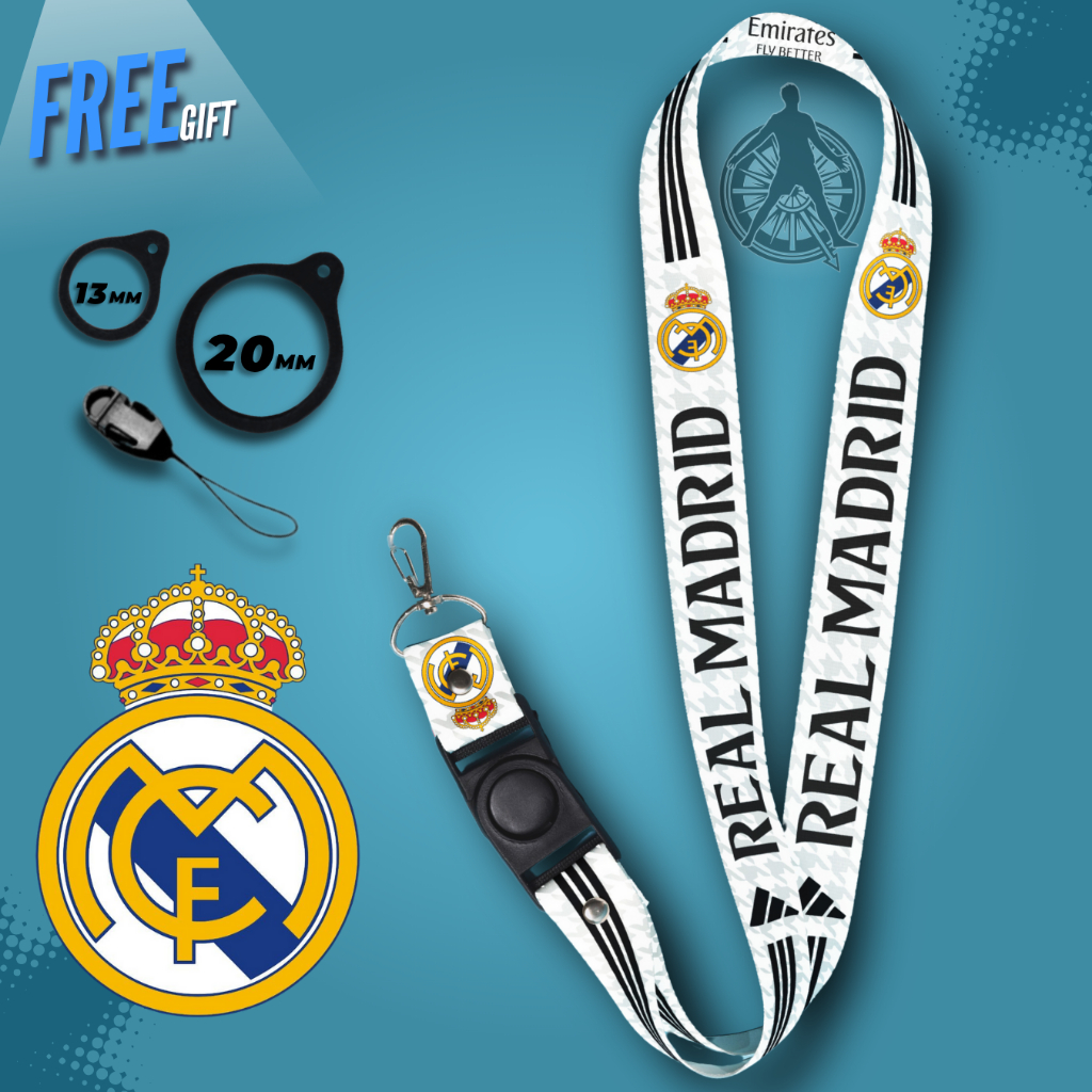 Jual LANYARD REAL MADRID GANTUNGAN HANDPHONE | SEPAK BOLA | OLAHRAGA ...