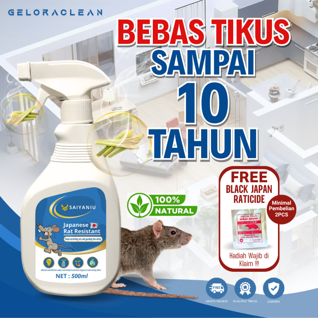 Jual JAPANESE RAT RESISTANT PEMBASMI TIKUS AMPUH BIKIN TIKUS MINGGAT ...