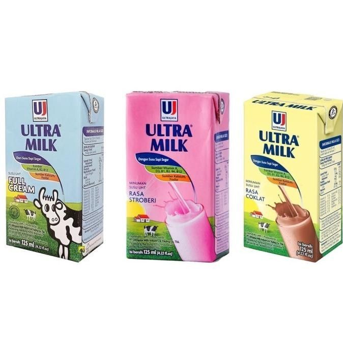 Jual ULTRA MILK SUSU UHT 125ml 1 Dus isi 40pcs | Shopee Indonesia