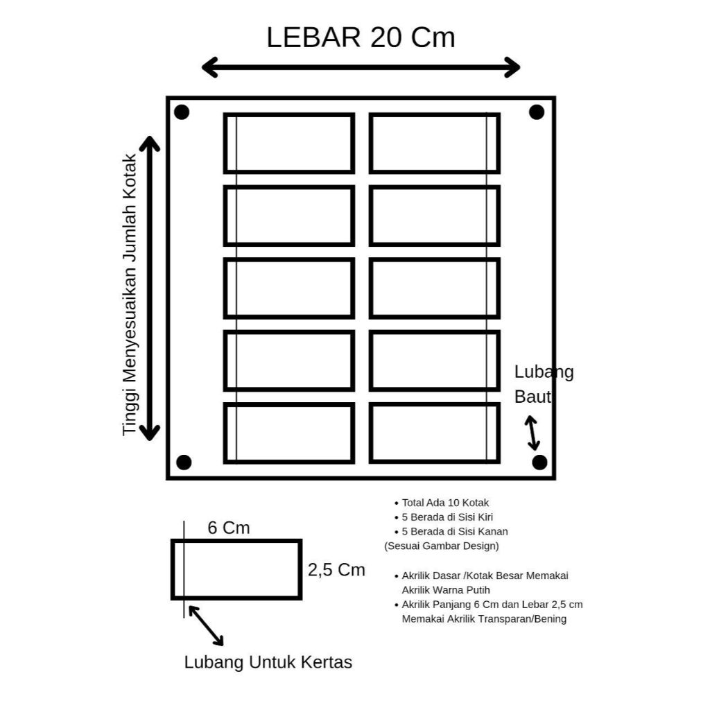 Jual Paket Tempat Kartu Nama PxT 20x25cm | Shopee Indonesia