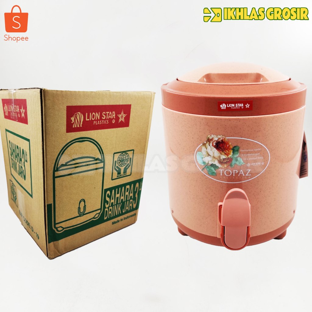 Jual ORIGINAL !! Termos Air Panas & Dingin Lion Star Drink Jar 3 ltr ...