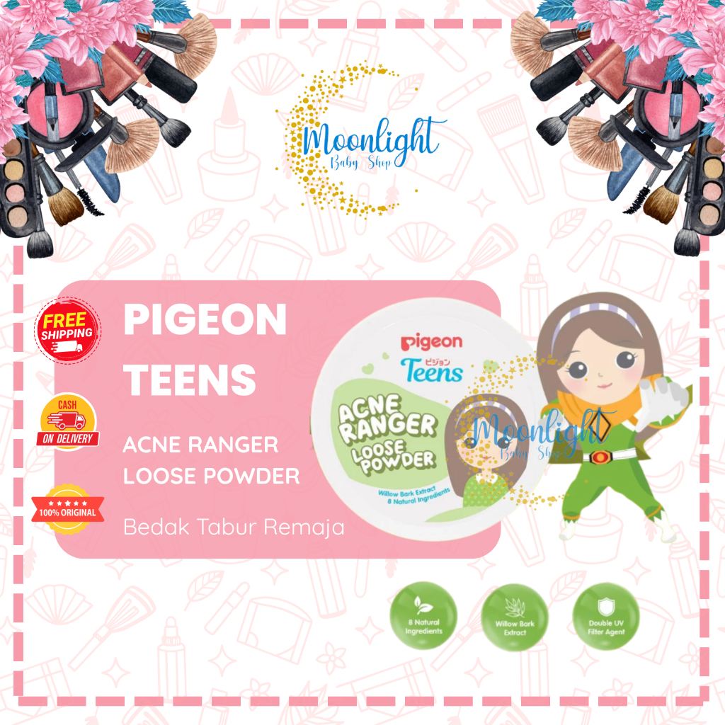 Jual Pigeon Teens Acne Ranger Loose Powder 12g | Shopee Indonesia
