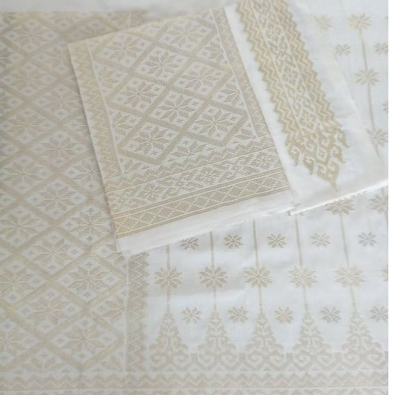 Jual Kain Songket Melayu Riau | Tenun Siak Asli Katun Pucuk Rebung Emas ...