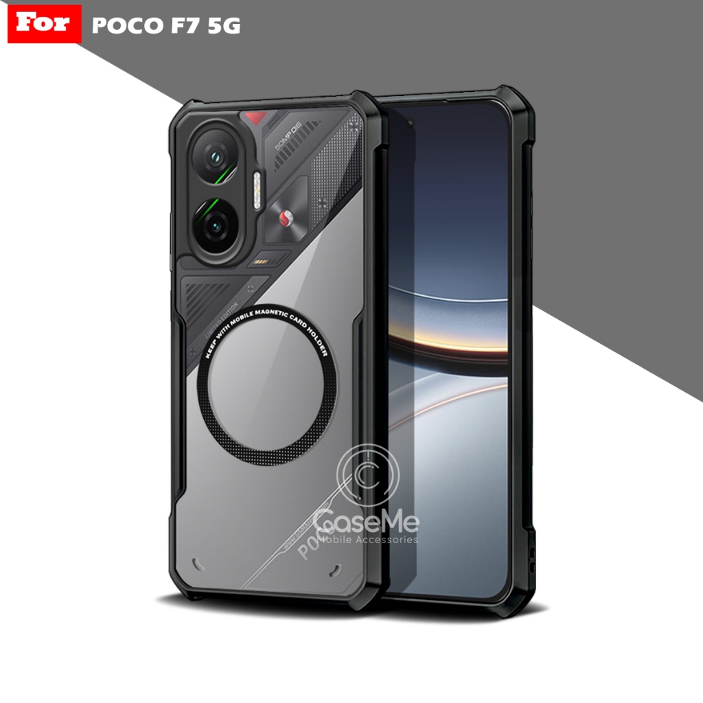 Jual Case Xiaomi Poco F7 5G Softcase Fushion Magnetic Ring Transparan ...