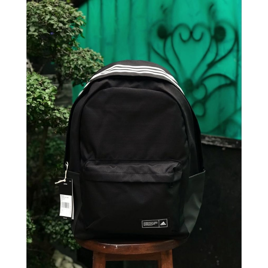 Jual Adidas Classic 3 Stripes Top Backpack Black HH7073 BNWT ORIGINAL ...