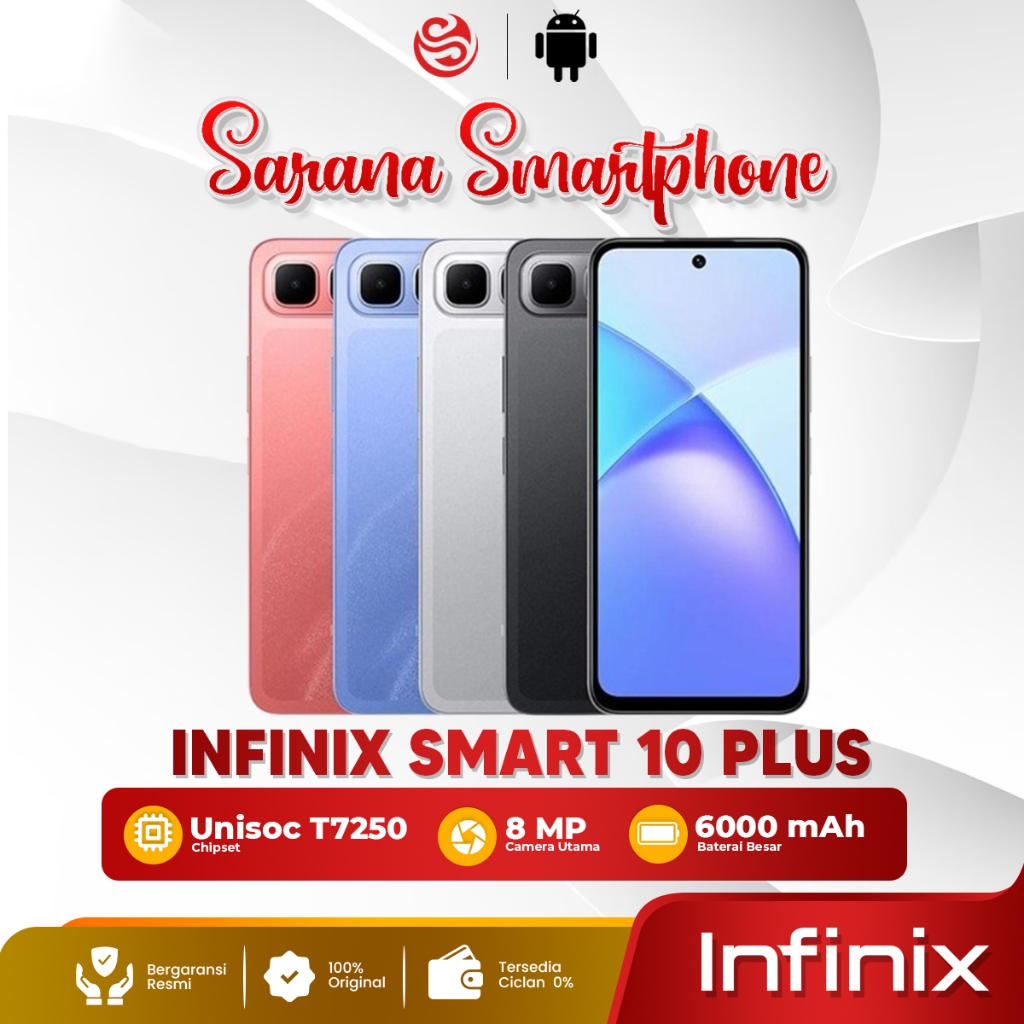 Jual Infinix Smart 10 Plus 8/128GB Smart 10+ NFC hp infinix terbaru ...