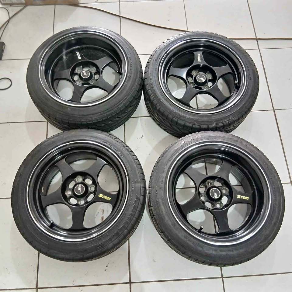 Jual VELG MOBIL RACING SPOON RING 15 LEBAR 7 LUBANG BAUT PCD 4X100 ET32 + BAN 185 65 R15 PELEK ...