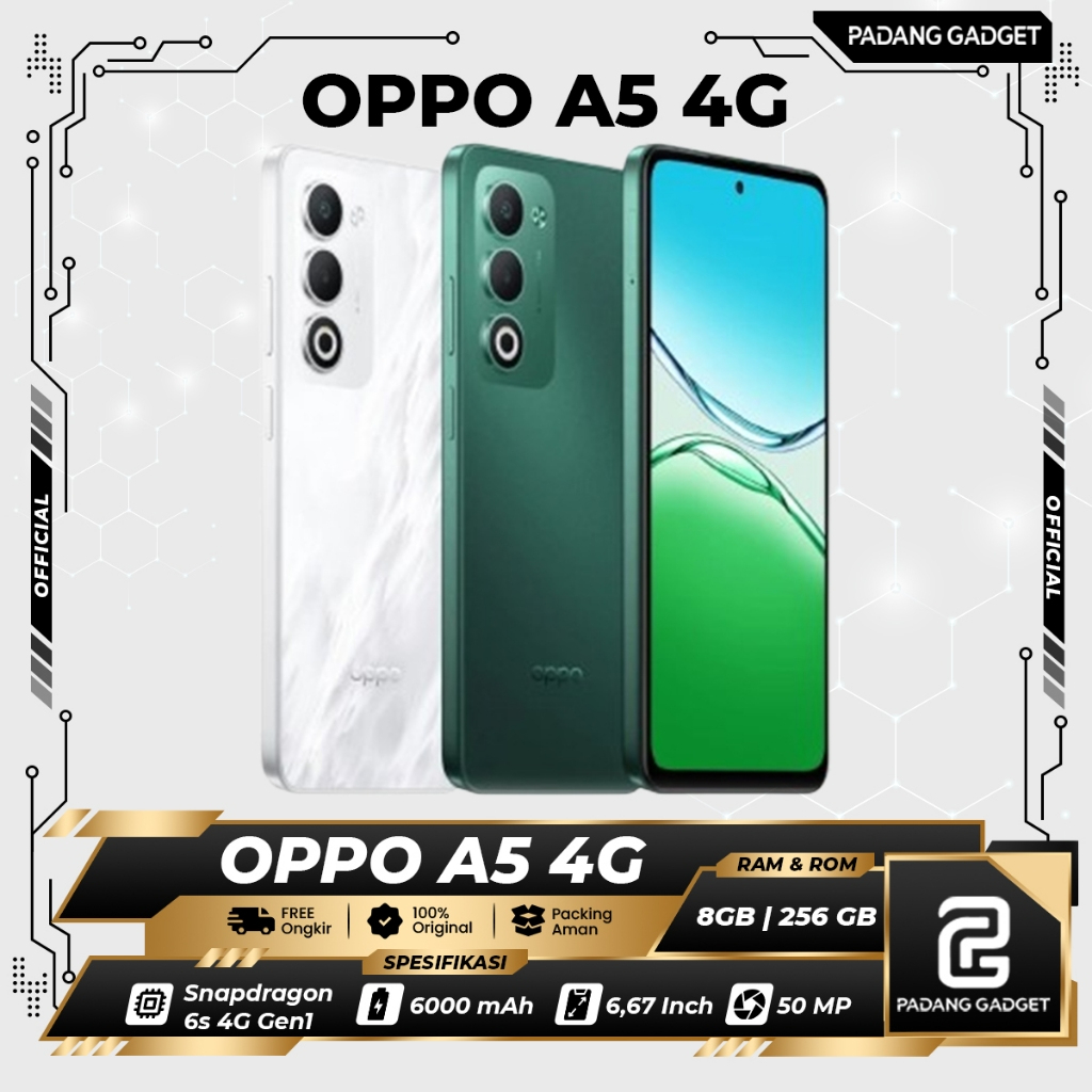 Jual Oppo A5 4G 8/128 GB & 8/256 GB HP Tahan Banting Snapdragon 665 ...