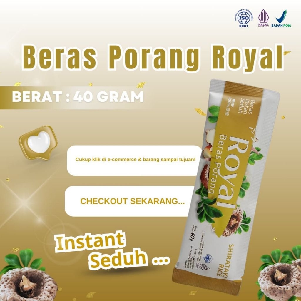 Jual Beras Porang shirataki ROYAL sacet 40 gram | Shopee Indonesia