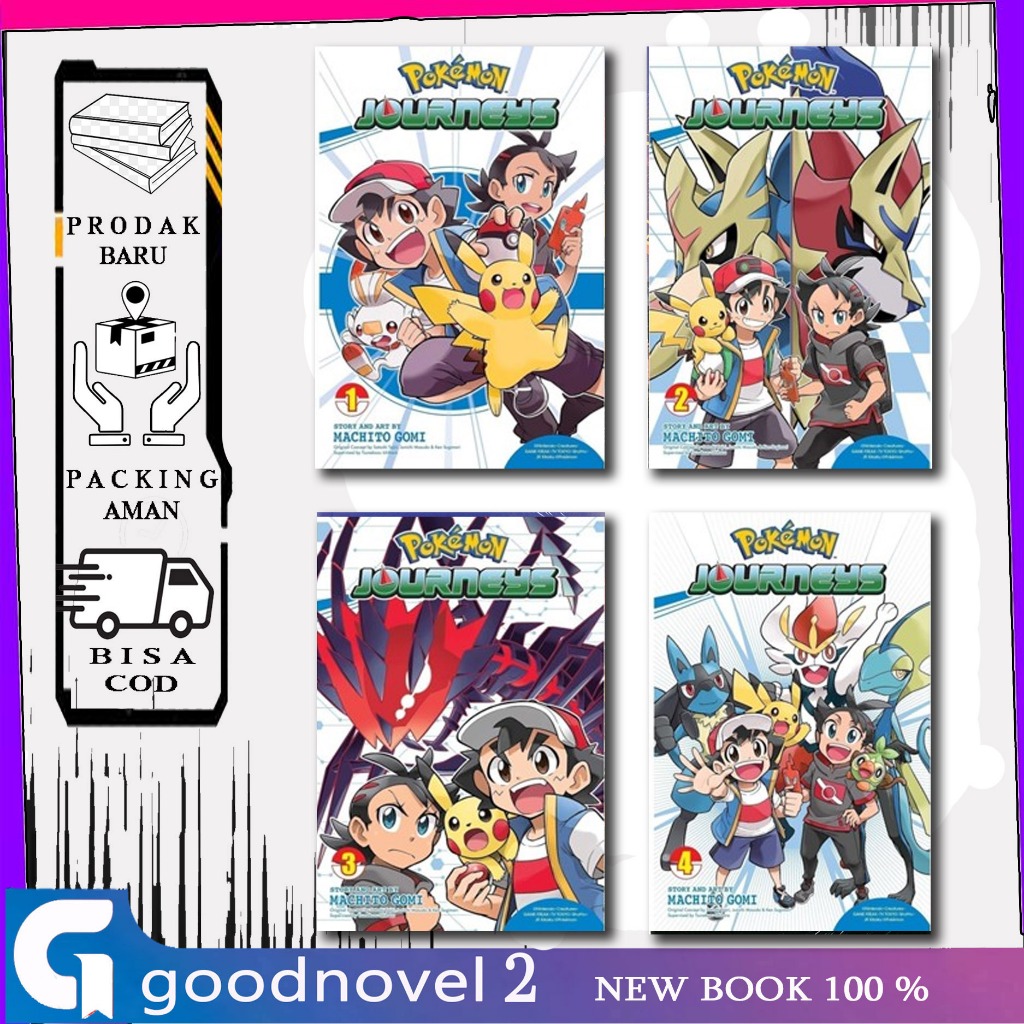 Jual komik / Manga Pokémon Journeys, Vol 1-4 (English) | Shopee Indonesia