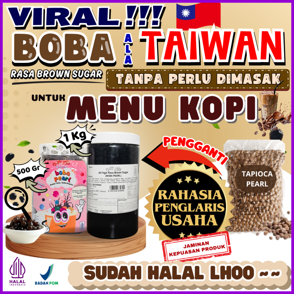 Jual BobaTapiocaPearlSiapSajiKombinasi JAVALAND Bubuk Minuman Powder ...