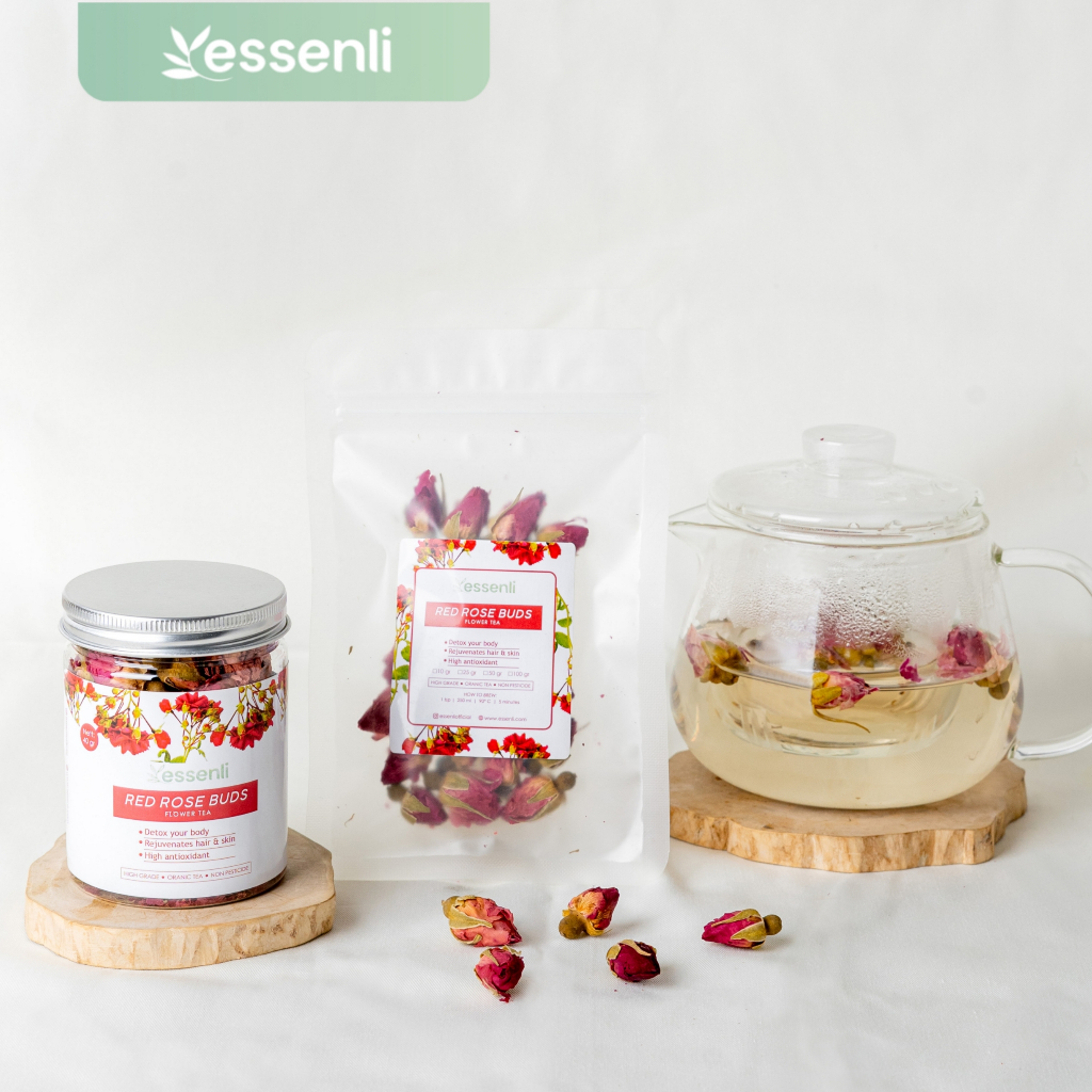 Jual ESSENLI Red Rose Tea / Flower Tea | Shopee Indonesia