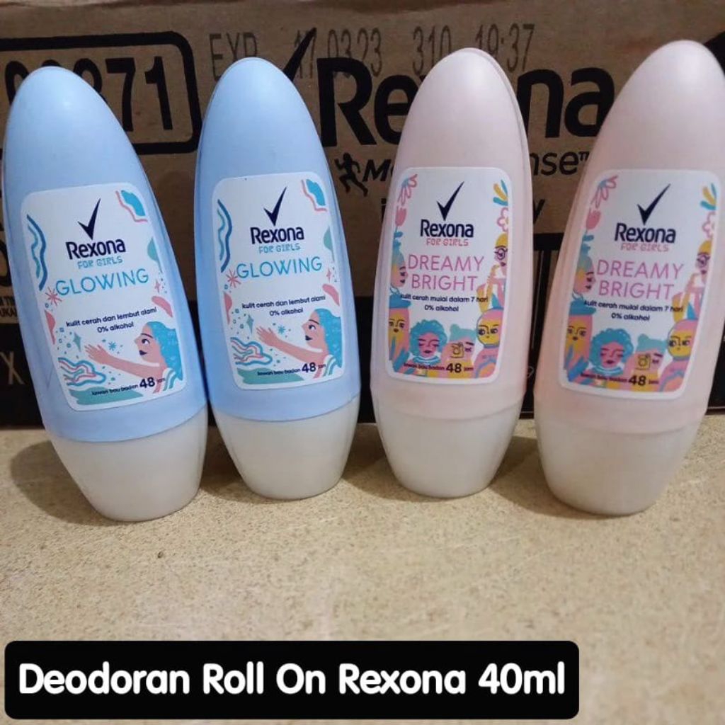 Jual (1pcs) Rexona For Girls Glowing / Dreamy Bright Deodorant Roll On ...