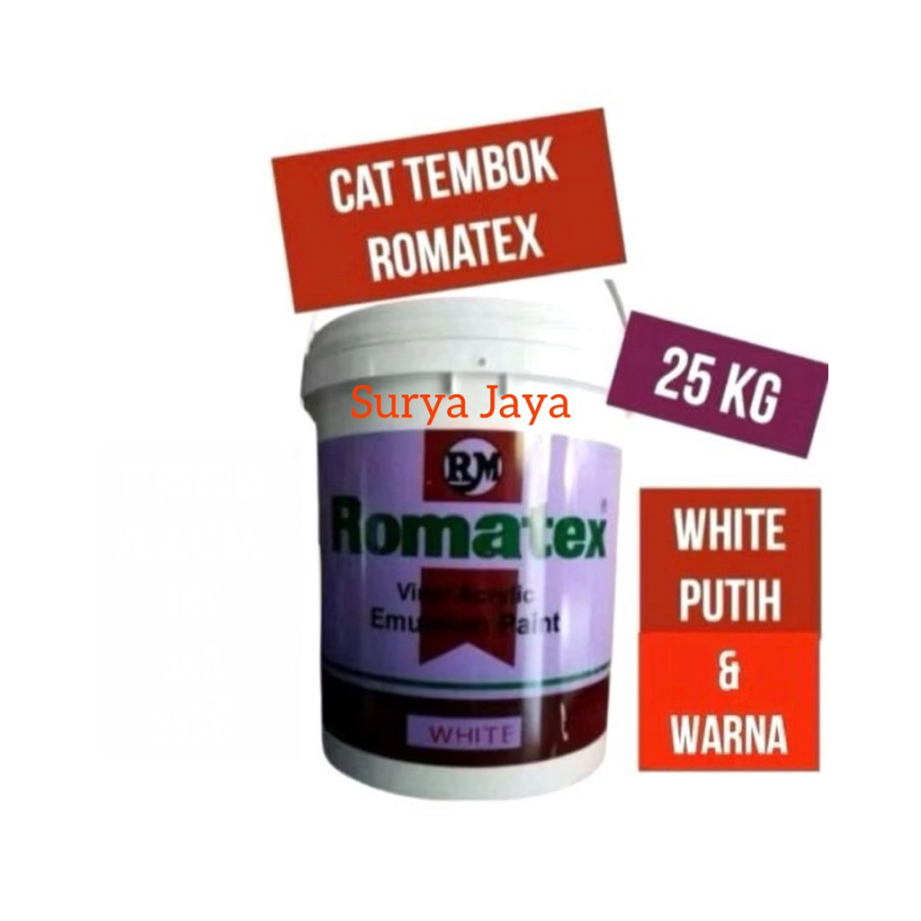 Jual CAT TEMBOK ROMATEX 25 KG | PAIL | Shopee Indonesia