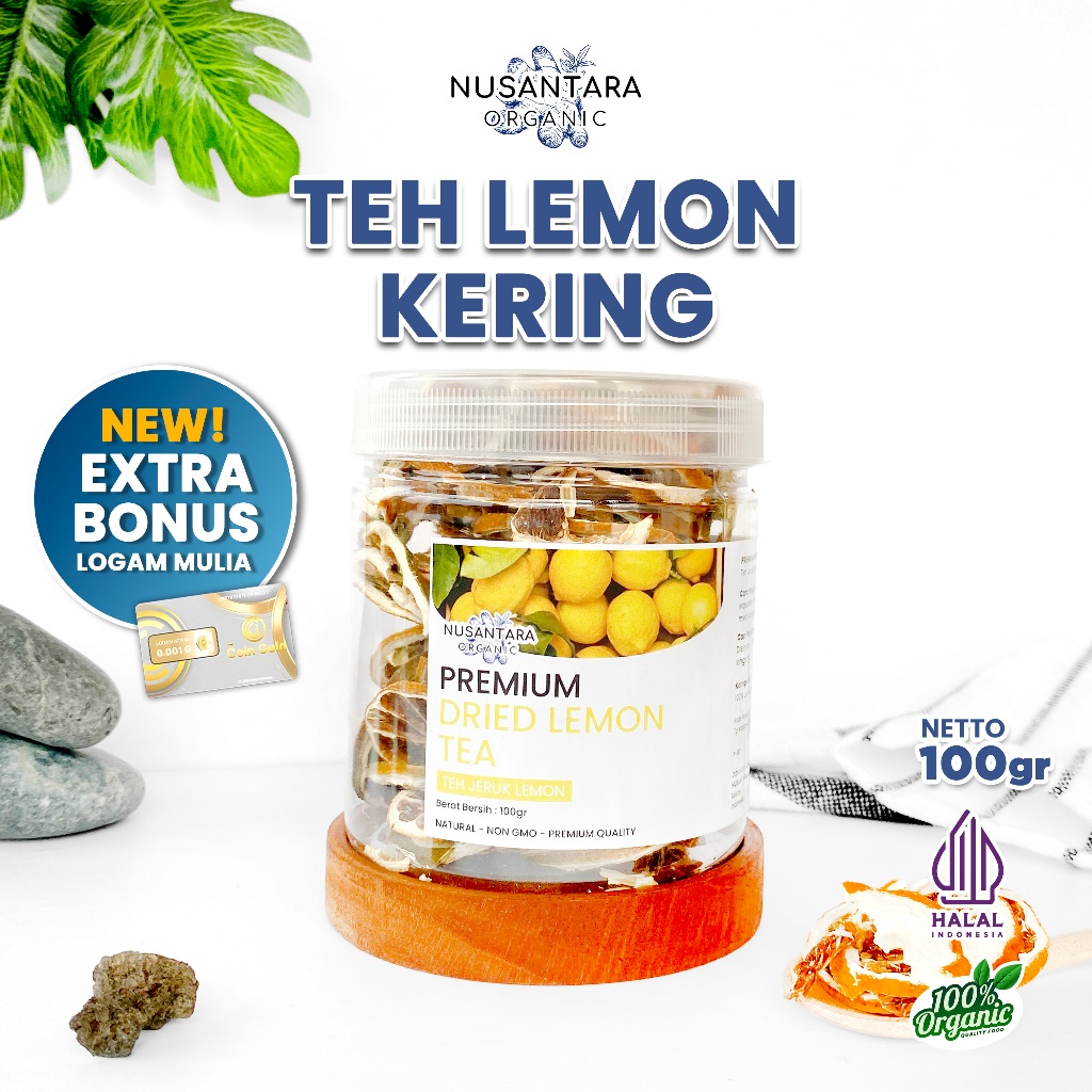 Jual Nusantara Organic Lemon Kering Iris Dried Fruit Tea Alami Asli ...