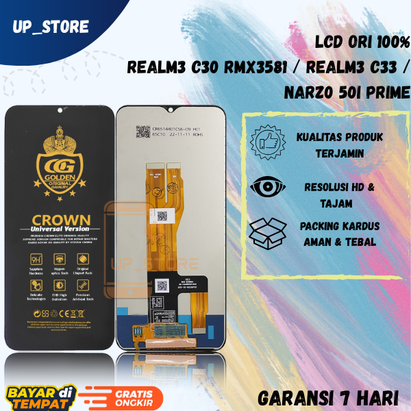Jual LCD TOUCHSCREEN REALM3 C30S / C33S / RMX3690 ORIIGNAL COMPLETE ...