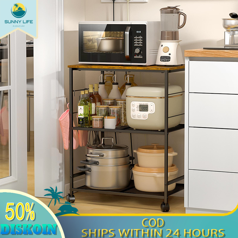 Jual Rak Dapur Besi Serbaguna Rak Besi Penyimpanan Bertingkat Rak Kamar ...