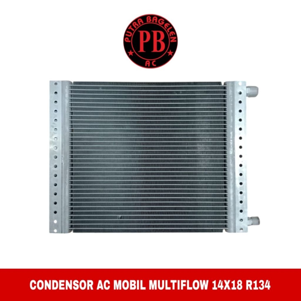 Jual kondensor condensor ac mobil MULTI FLOW UNIVERSAL 14X18 20MM R134 ...
