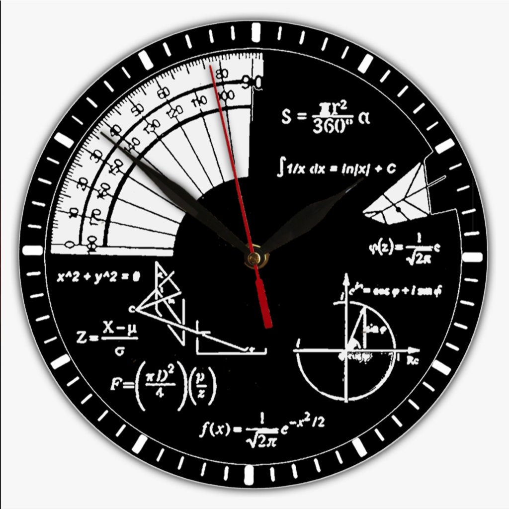 Jual Jam Dinding MATEMATIKA RUMUS Aesthetic Ruang Tamu Kayu PVC ...
