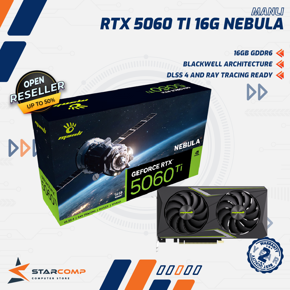 Jual MANLI Nebula GeForce RTX 5060 Ti 16GB GDDR7 VGA 5060TI | Shopee ...