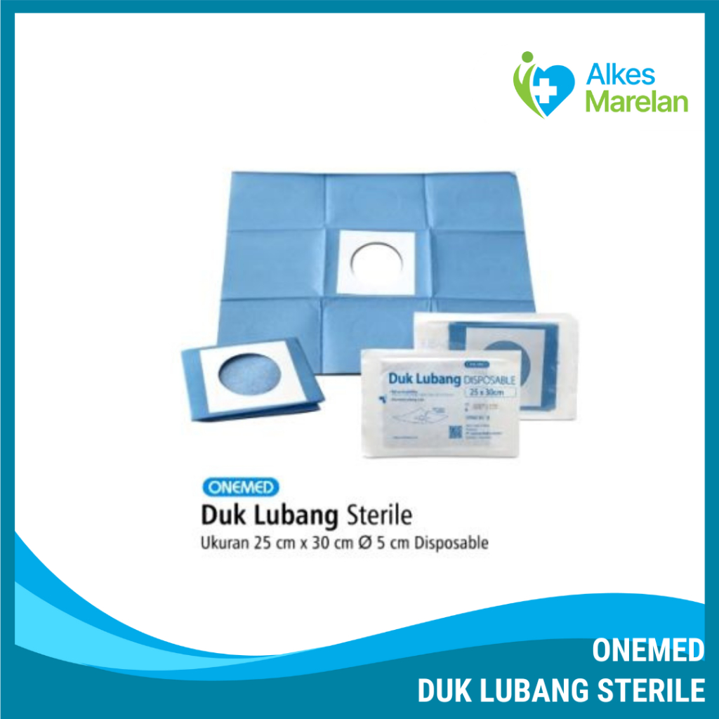 Jual ONEMED- Duk Lubang 25x30 cm Onemed / Duk Lubang Bolong Steril 25 x ...
