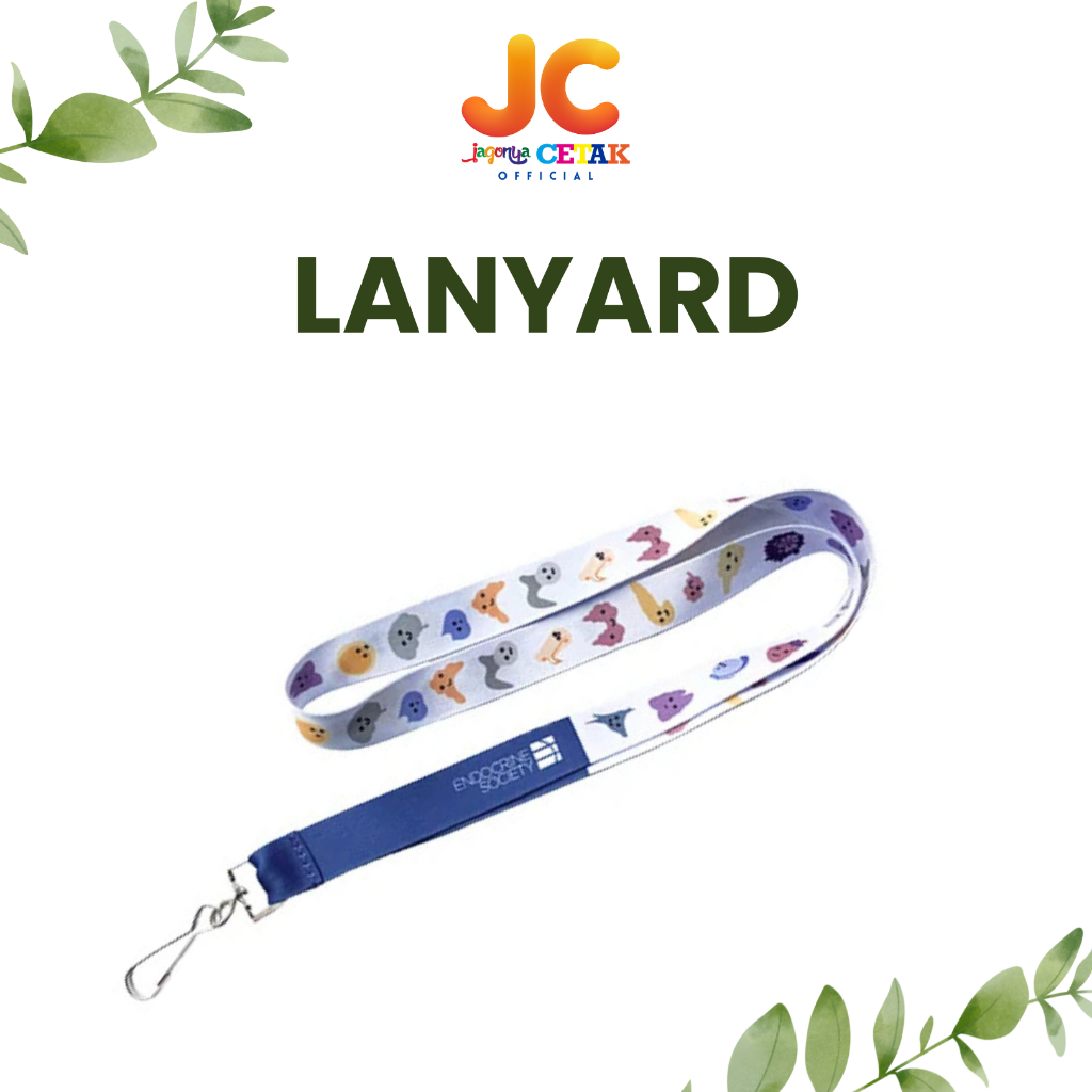 Jual JC Lanyard Custom 2 Sisi Lebar (2 cm) / Tali ID Card Custom Tissue ...