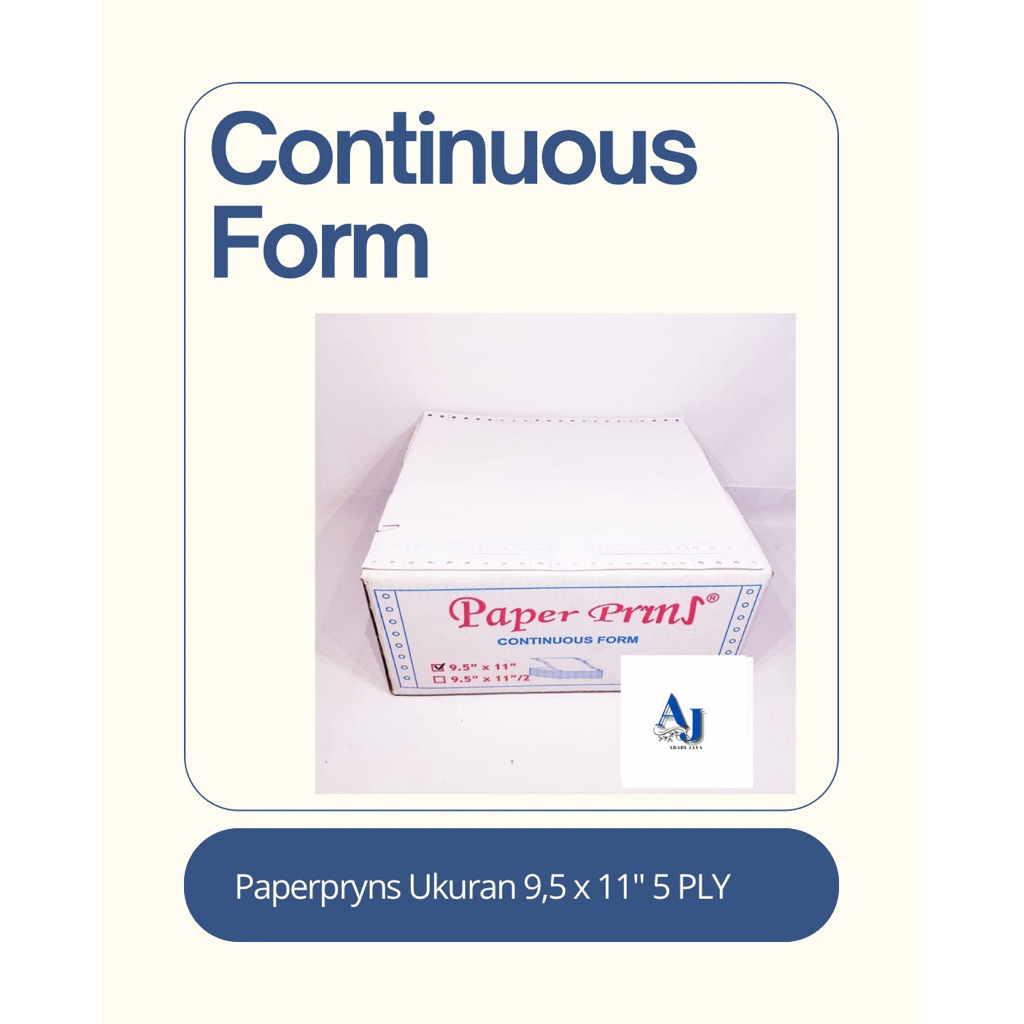Jual CONTINUOUS FORM PAPERPRYNS ( 9,5 X 11 ) 5 PLY | Shopee Indonesia