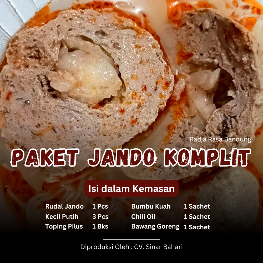 Jual Bakso Ikan Jumbo Isi Jando + Kecil Lengkap Bumbu dan Toping ...