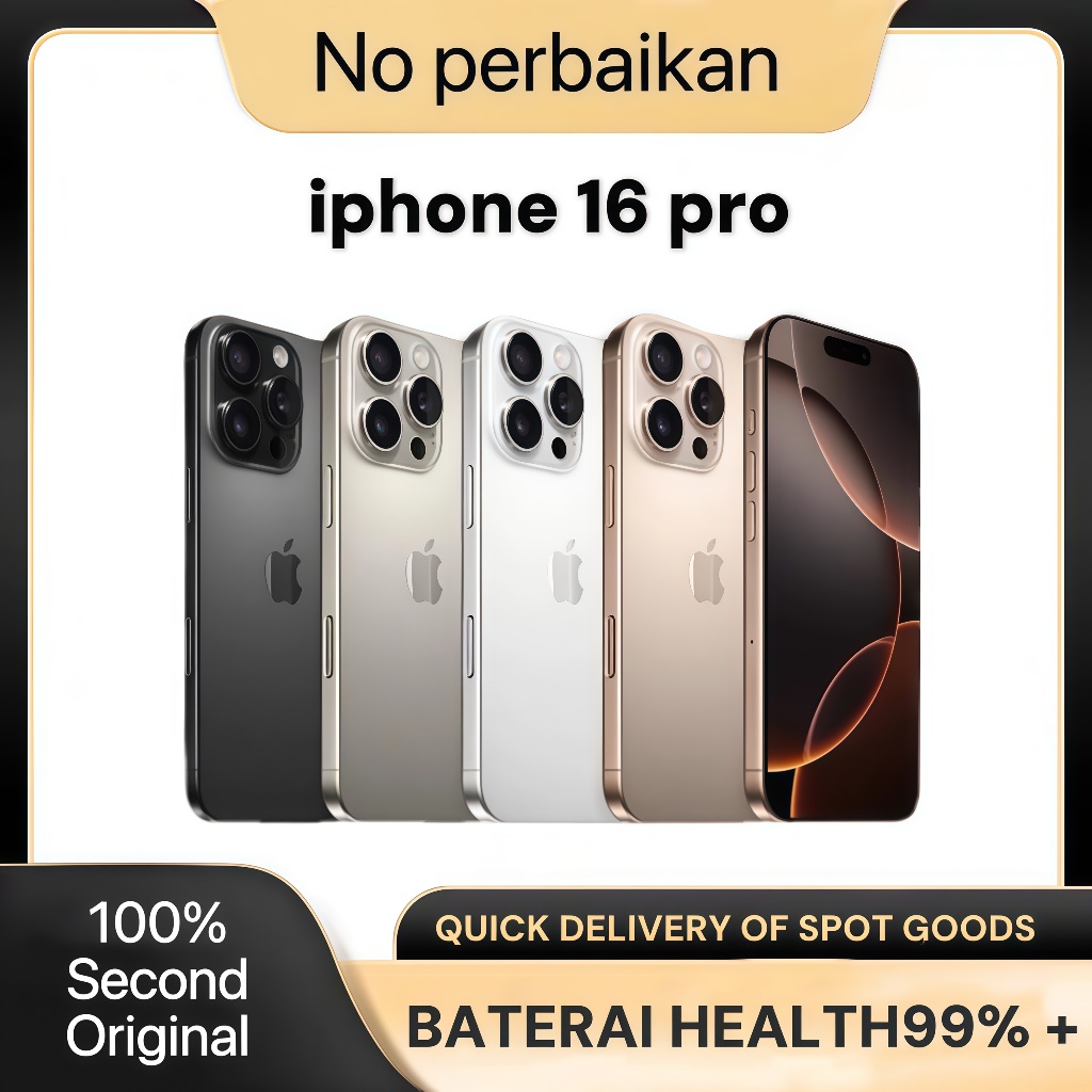 Jual iPhone 16 PRO 128GB 256GB 512GB 1TB Second Original IP16 pro ...