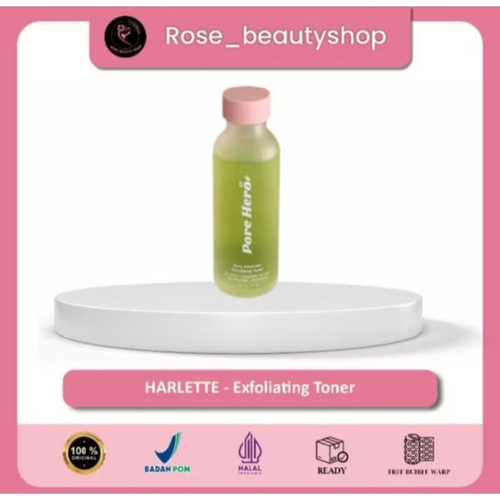 Jual HARLETTE Pore Hero Bare Aesthetic Exfoliating Toner | Shopee Indonesia