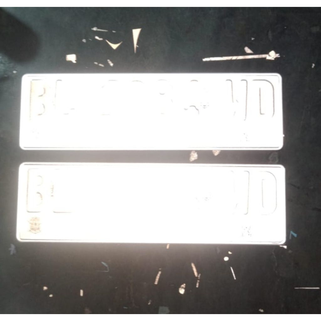 Jual Plat mobil pul reflektif barcode QR FONT TERBARU ANTI E-TLE 2pcs ...