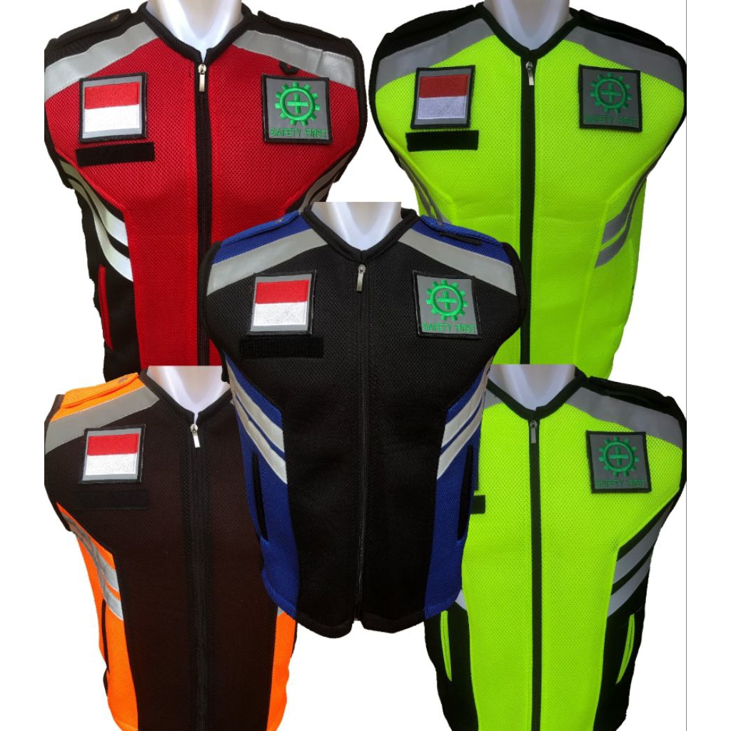Jual Rompi Kerja Safety Lapangan Serbaguna Bahan Jaring Tebal | Shopee ...