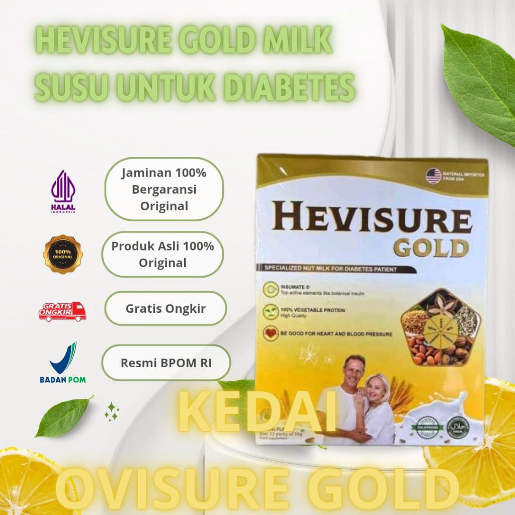 Jual HEVISURE GOLD MILK SUSU OBAT DIABETES KENCING MANIS KADAR GULA ...