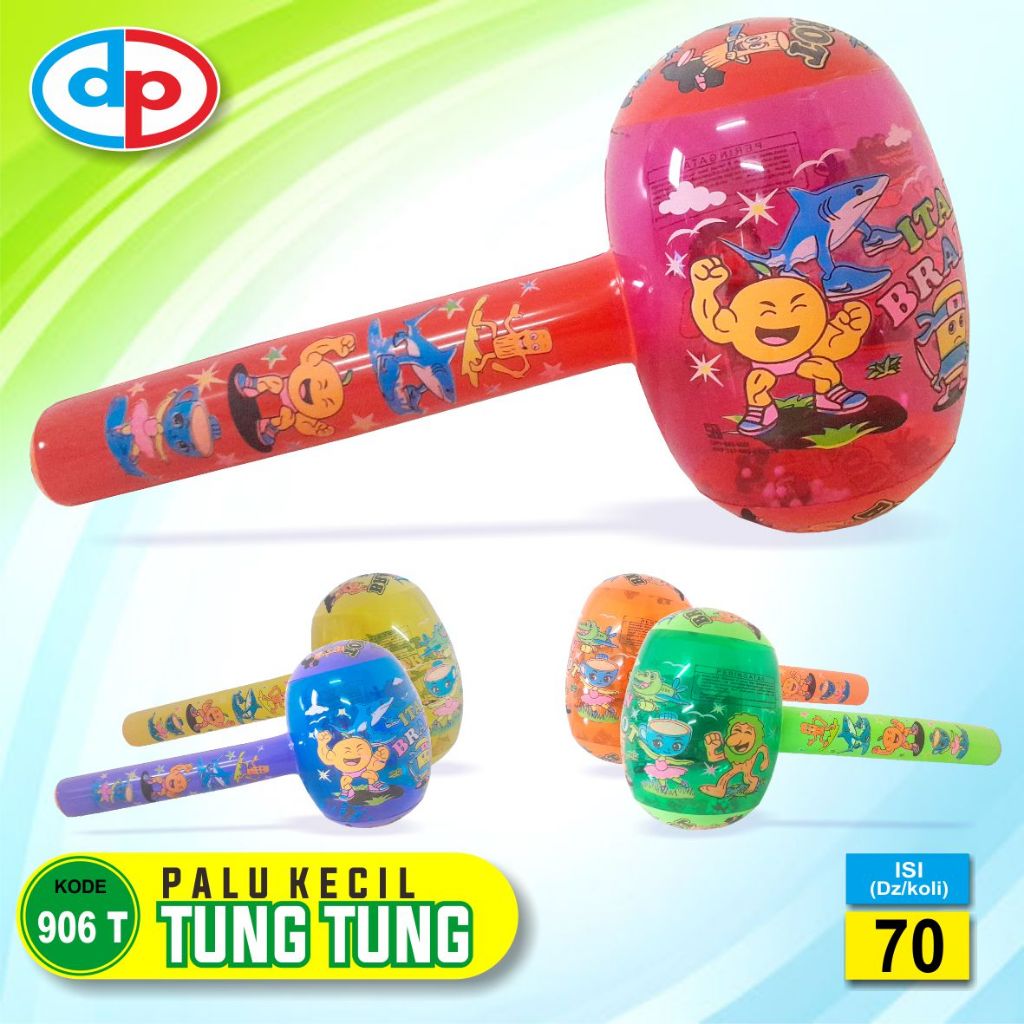 Jual PALU gambar TUNG TUNG 45cm MAINAN TIUP PALU 1lsn=12pc | Shopee ...