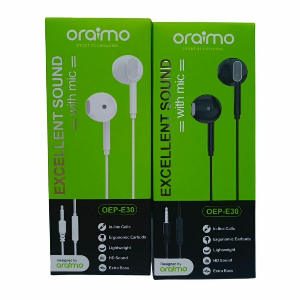 Jual ORAIMO HEADSET E-30/E-21/E-27 STEREO BASS MUSIC | Shopee Indonesia