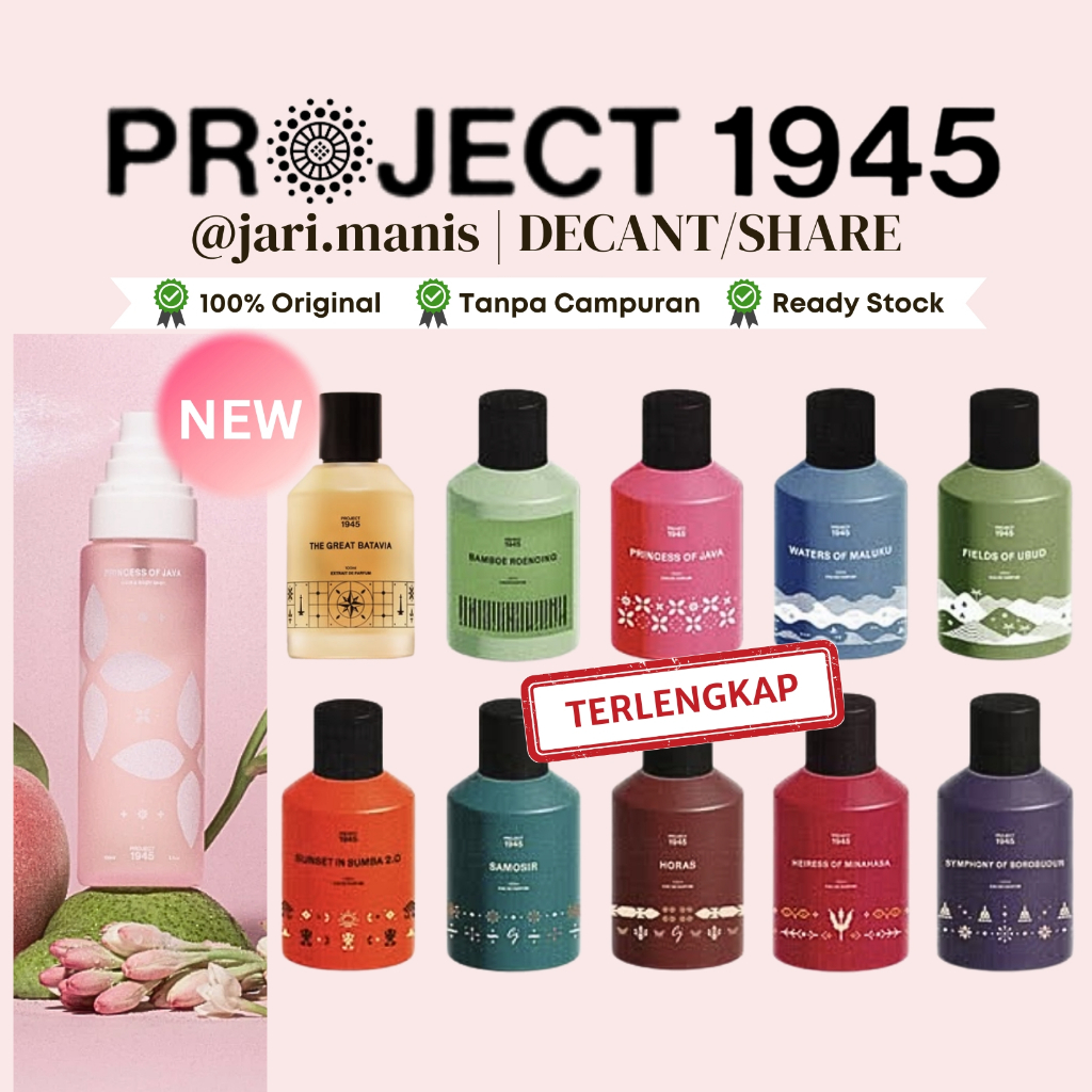 Jual decant share Project 1945 Arunika vanilla princess java samosir ...