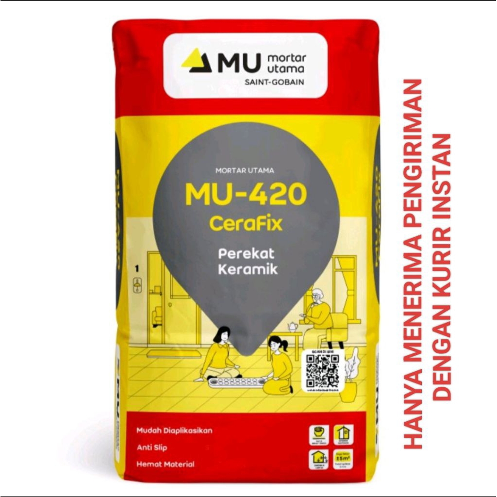 Jual MU-420 Cerafix Semen Mortar Utama 25 kg Perekat Keramik | Shopee ...