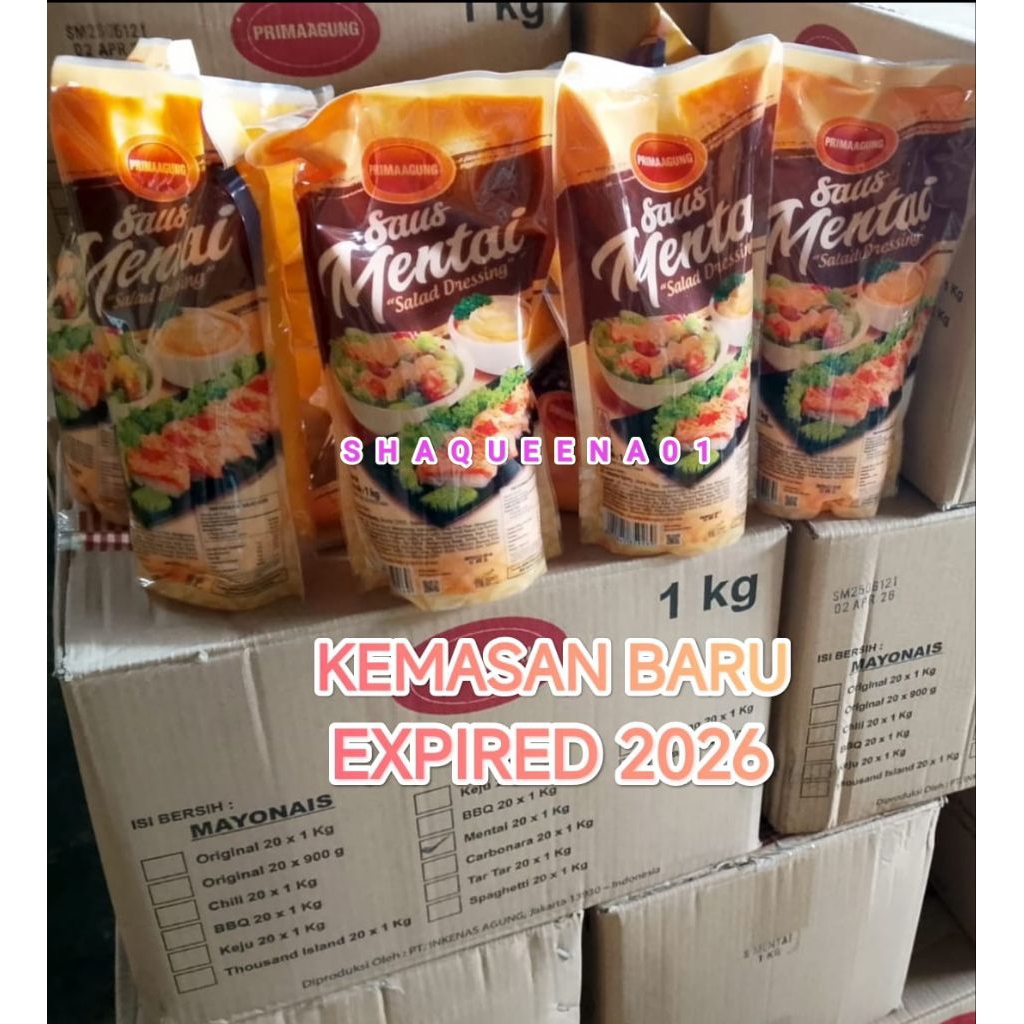 Jual [1KG] Prima Agung 1KG Saus MENTAI/Keju/Saus Padang (Asam Manis ...