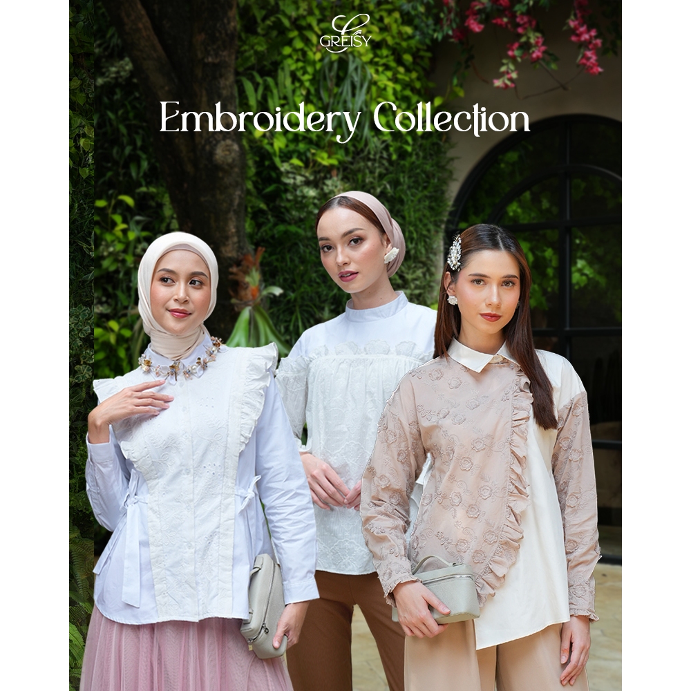 Jual Greisy - Embroidery Blouse | Shopee Indonesia