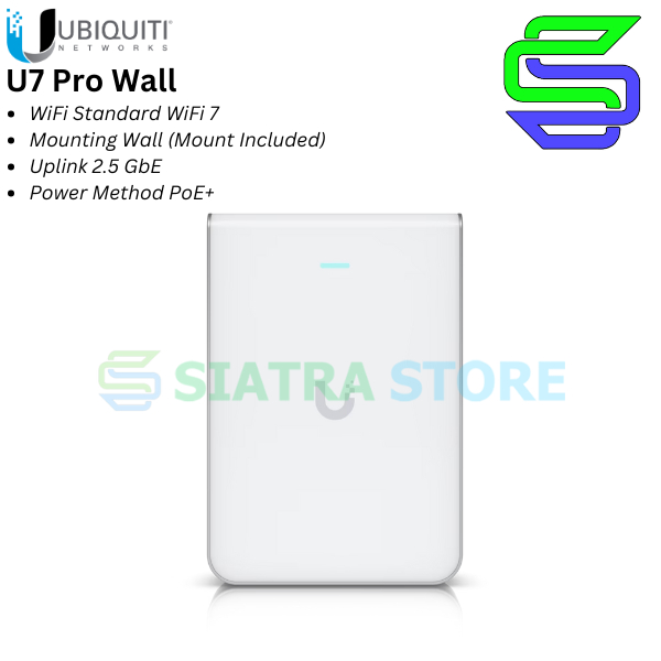 Jual Ubiquiti U7 Pro Wall |Unifi U7 Pro Wall-mounted WiFi 7 AP with 4 ...