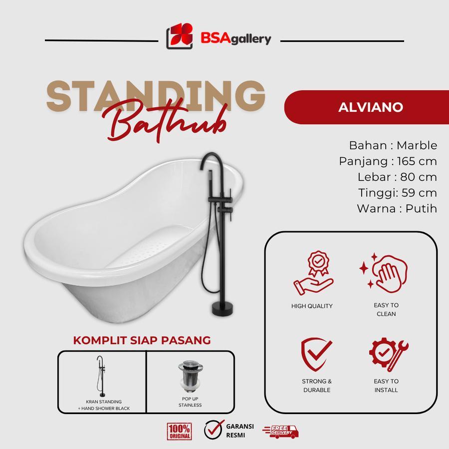 Jual STANDING BATHTUB MARBLE / BATHUB MANDI / BATHUB BAK MANDI | Shopee ...