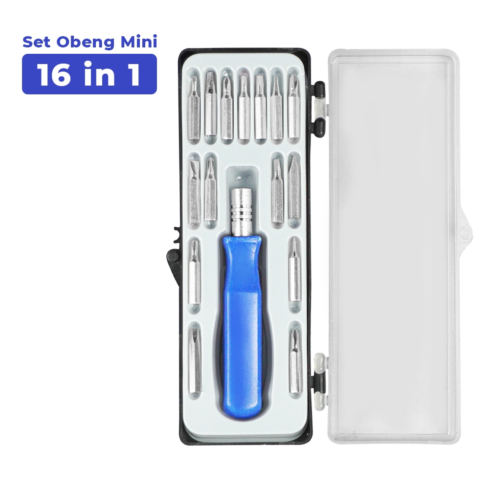 Jual Obeng Kombinasi 16 In 1 Praktis Dan Multifungsi 15 Mata Bit Portable Set Obeng Bahan ...