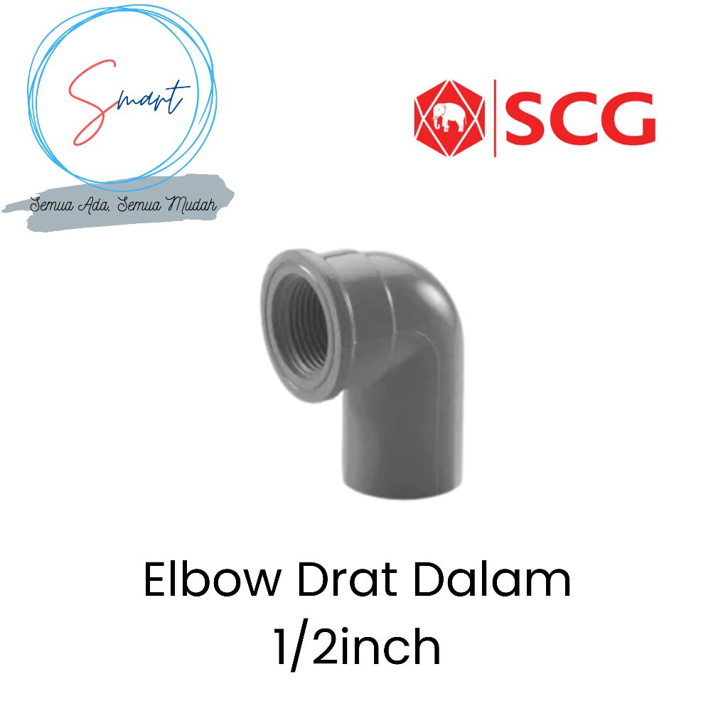 Jual SCG Faucet Elbow AW 1/2 Inch Knee Drat Dalam Sambungan Fitting ...